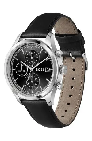 BOSS Stratus Chronograph Strap Watch - Black