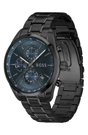 BOSS Grand Prix Chronograph Bracelet Watch - Blue