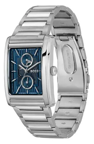 BOSS Multifunction Tank Bracelet Watch - Blue