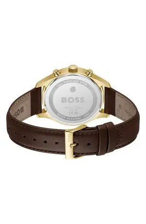 BOSS Stratus Chronograph Strap Watch - Silver