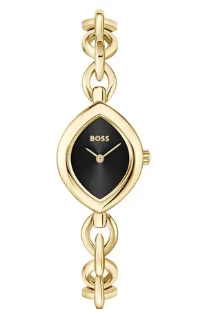 BOSS Fiora Contoured Bracelet Watch - Black
