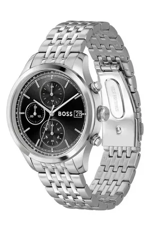 BOSS Stratus Chronograph Bracelet Watch - Black