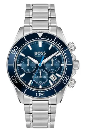 BOSS Sealiner Chronograph Bracelet Watch - Blue