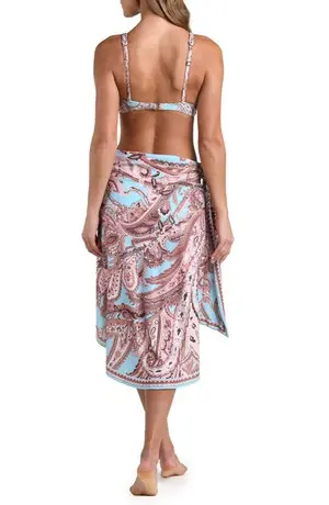 L'Agence Paisley Cover-up Pareo