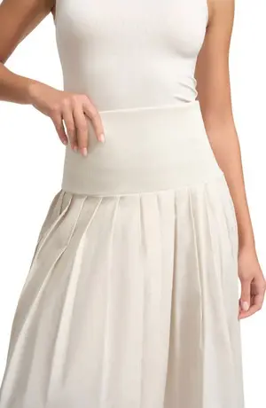 MARCELLA Kenmare Pleated Maxi Skirt - Cream