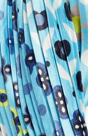 Echo Clover Pleated Diamond Scarf - Chambray