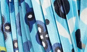 Echo Clover Pleated Diamond Scarf - Chambray