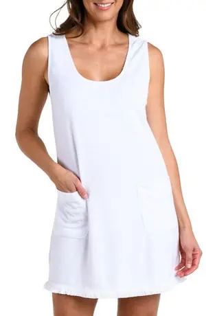 La Blanca Wild Nomad Sleeveless Mini Dress - White