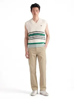 Lacoste Piqué Cotton Blend Vest