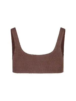 MC2 SAINT BARTH Naima Swimsuit Top - Brown