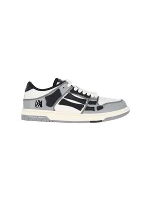 Amiri Skel Low-top Leather Sneakers - Black