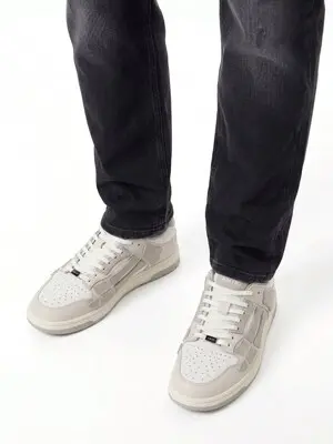 Amiri Skel Low-top Leather Sneakers - White