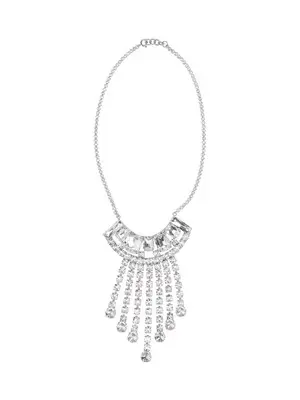 Dries Van Noten Necklace With Crystals - Silver