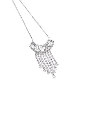 Dries Van Noten Necklace With Crystals - Silver