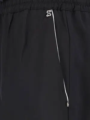 Sportmax Viscose Satin Shorts - Black
