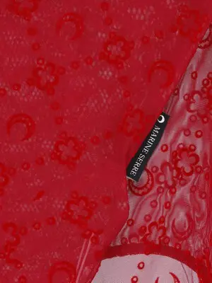MARINE SERRE Mesh T-shirt - Red