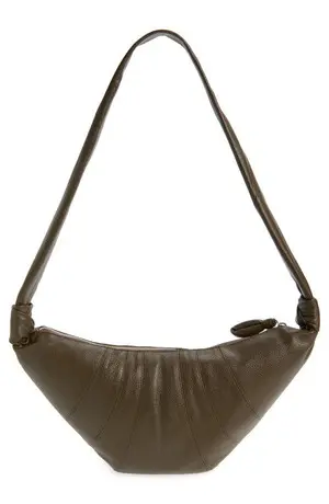 LEMAIRE Medium Croissant Leather Shoulder Bag