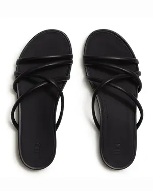 Fitflop Gracie Strappy Leather Sandals - All Black