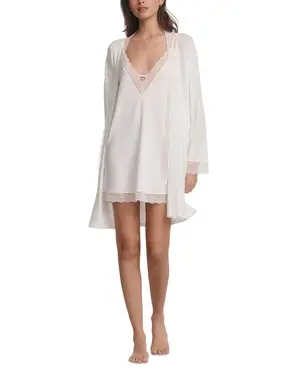 Eberjey Lara Lace Trim Robe