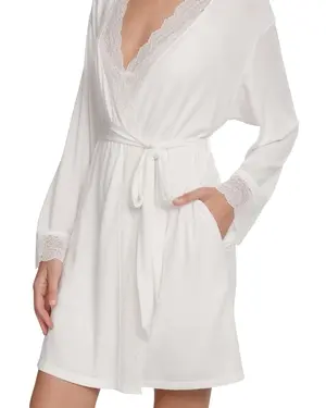 Eberjey Lara Lace Trim Robe