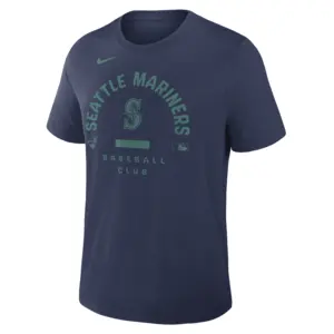 Nike Seattle Mariners Authentic Collection Early Work Dri-fit Mlb T-shirt - Blue