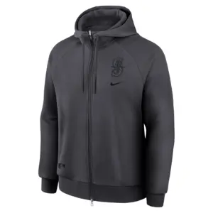 Nike Seattle Mariners Authentic Collection Dri-fit Mlb Full-zip Hoodie - Grey