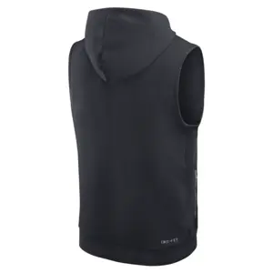 Nike New York Yankees Authentic Collection Standard Issue Dri-fit Mlb Sleeveless Pullover Hoodie - Blue