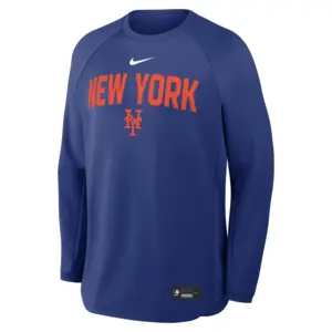 Nike New York Mets Authentic Collection Dri-fit Pullover Crew
