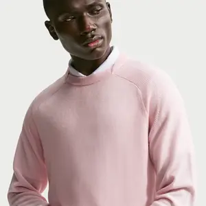 Nike Tailored Performance Crew-neck Golf Top - Pink