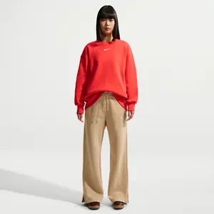 Nike Sportswear Phoenix Fleece Oversized Crew-neck Sweatshirt - Red