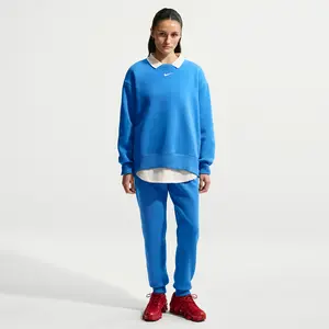 Nike Sportswear Phoenix Fleece Oversized Crew-neck Sweatshirt - Blue