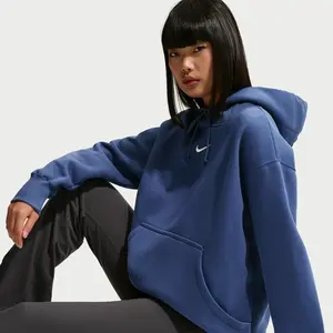 Nike Sportswear Phoenix Fleece Oversized Pullover Hoodie - Blue