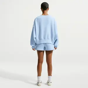 Nike Sportswear Phoenix Fleece Over-oversized Crew-neck Sweatshirt - Blue
