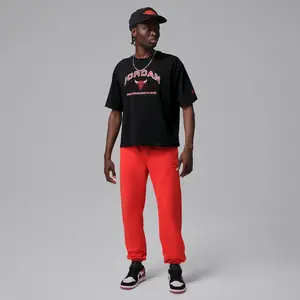 JORDAN Flight Essentials Boxy Graphic T-shirt - Black