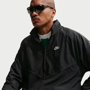 Nike Windrunner Lightweight Half-zip Jacket - Black