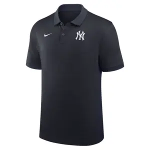 Nike New York Yankees Authentic Collection Striped Victory Dri-fit Mlb Polo - Blue