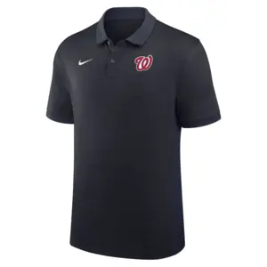 Nike Washington Nationals Authentic Collection Striped Victory Dri-fit Mlb Polo - Blue