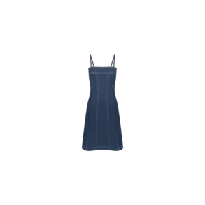 L'Agence Lorda Denim Fit-and-flare Dress