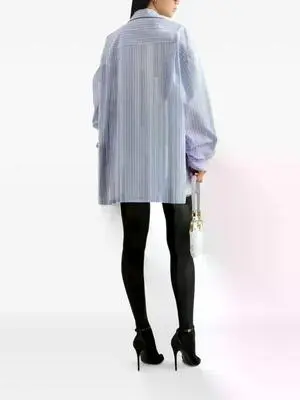 Dolce & Gabbana Striped Peak Collar Shirt