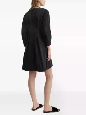 TOTEME Pleat-detail Mini Dress - Black