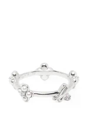 AGNES B. Double Bloom Ring - Silver