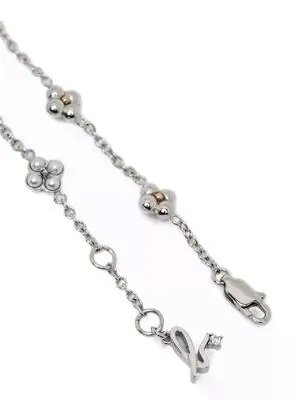 AGNES B. Double Bloom Bracelet - Silver