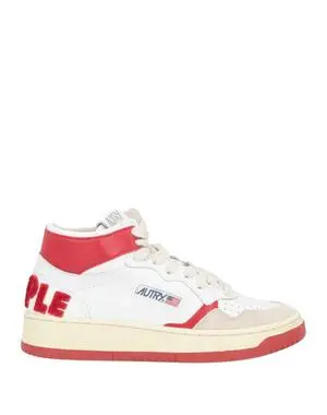 AUTRY Leather High-top Sneakers - Red