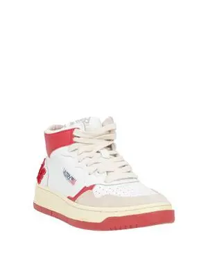 AUTRY Leather High-top Sneakers - Red