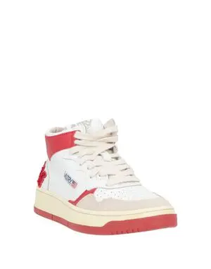 AUTRY Leather High-top Sneakers - Red