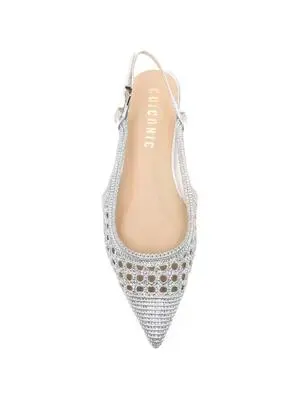 CHICONIC Crystal-embellished Mules