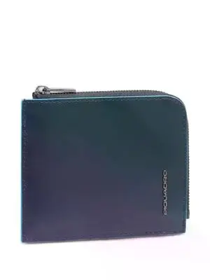 PIQUADRO Zipped Leather Card Holder