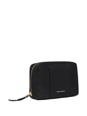 PIQUADRO Leather Make-up Bag