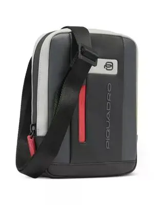 PIQUADRO Messenger Bag With Front Zip Pocket
