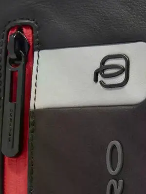 PIQUADRO Messenger Bag With Front Zip Pocket